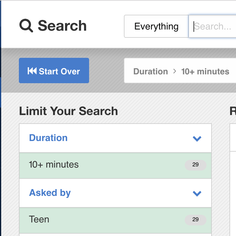 Gimlet v2 - Faceted Search